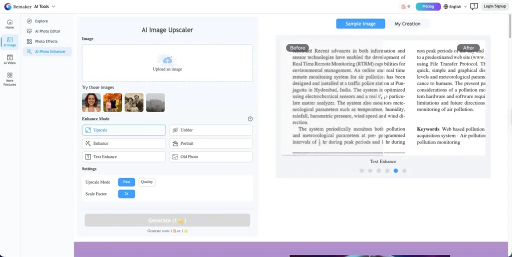 Remaker AI Image Upscaler Review: Can It Really Fix Blurry Photos for ...